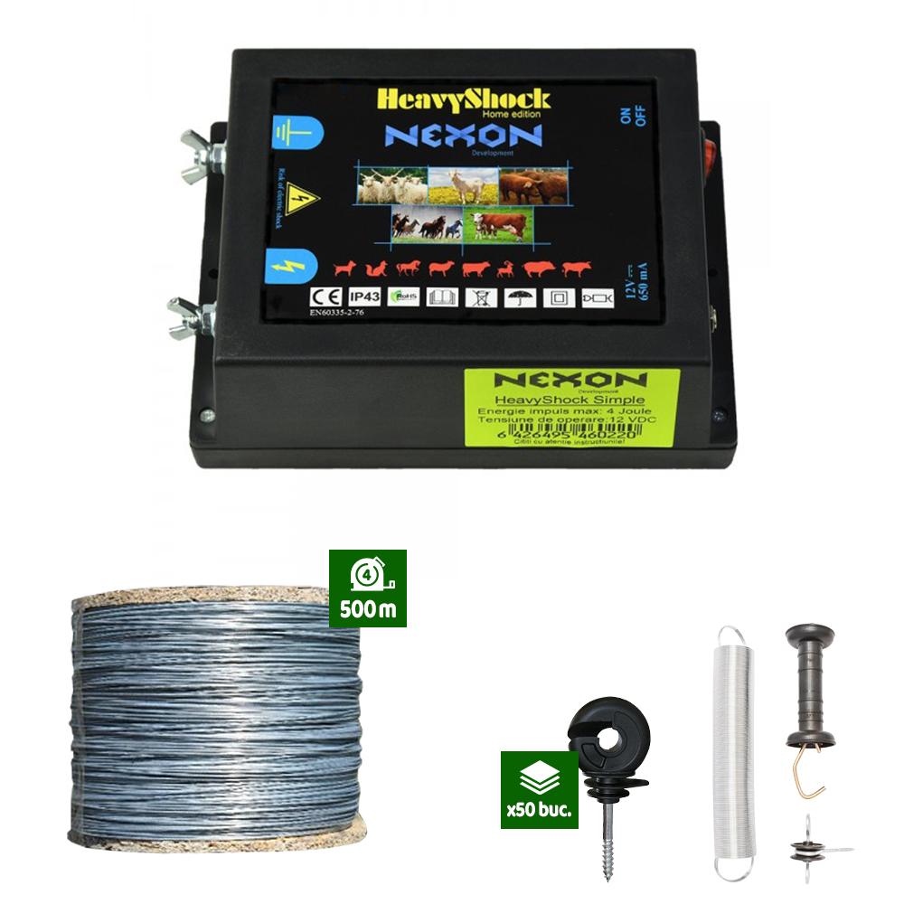 Nexon 6,6J villanypásztor 500m drót 200Kg - Nexon villanypásztor