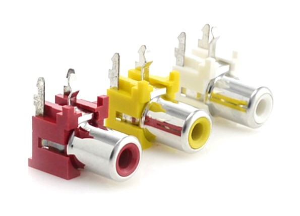 Conector audio RCA AV adaptor mufa Jack 3 pin