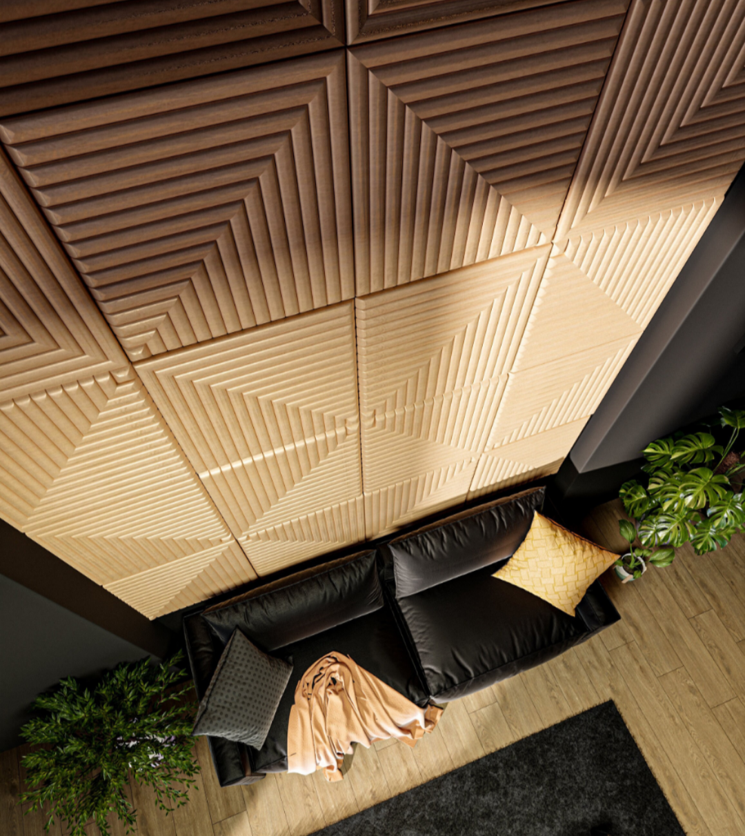 Panouri Decorative MDF frezat 50x50x18mm