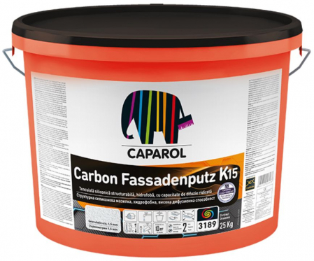 Tencuiala decorativă, albă, Caparol Carbon-Fassadenputz, 25Kg