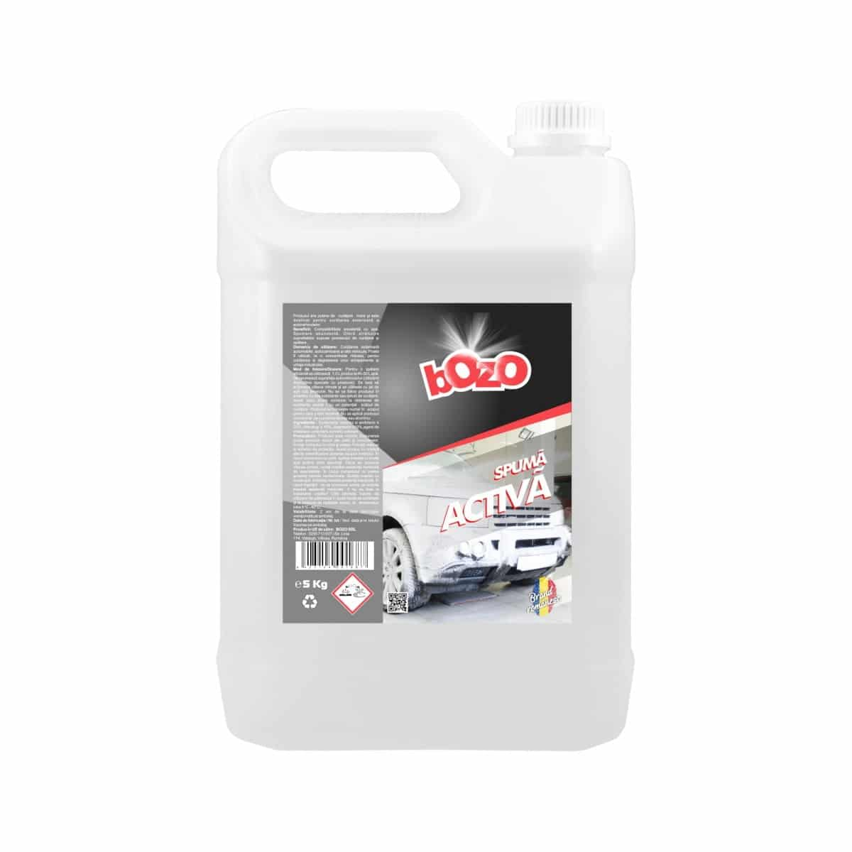 Spuma activa concentrata de spalat auto, marca Bozo, bidon 5 litri