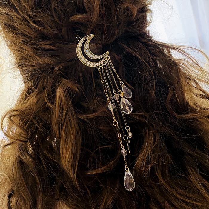 Agrafa de Par Luna & Stele - Accesorii de Par | ZURIEVA