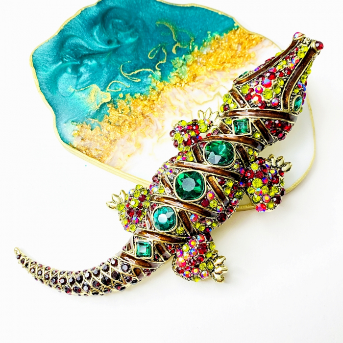 Brosa Statement Crocodil - Brose Femei | ZURIEVA