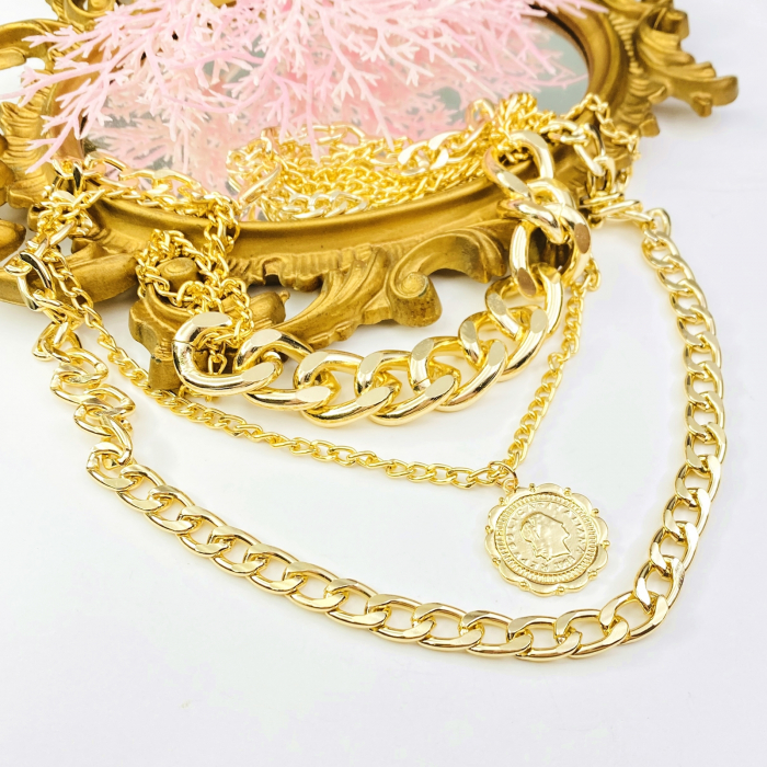 Colier Statement Auriu - Coliere Dama | ZURIEVA