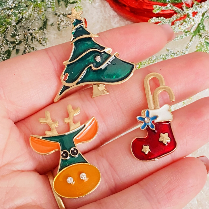 Set 3 Brose de Craciun - Cadou Secret Santa | ZURIEVA