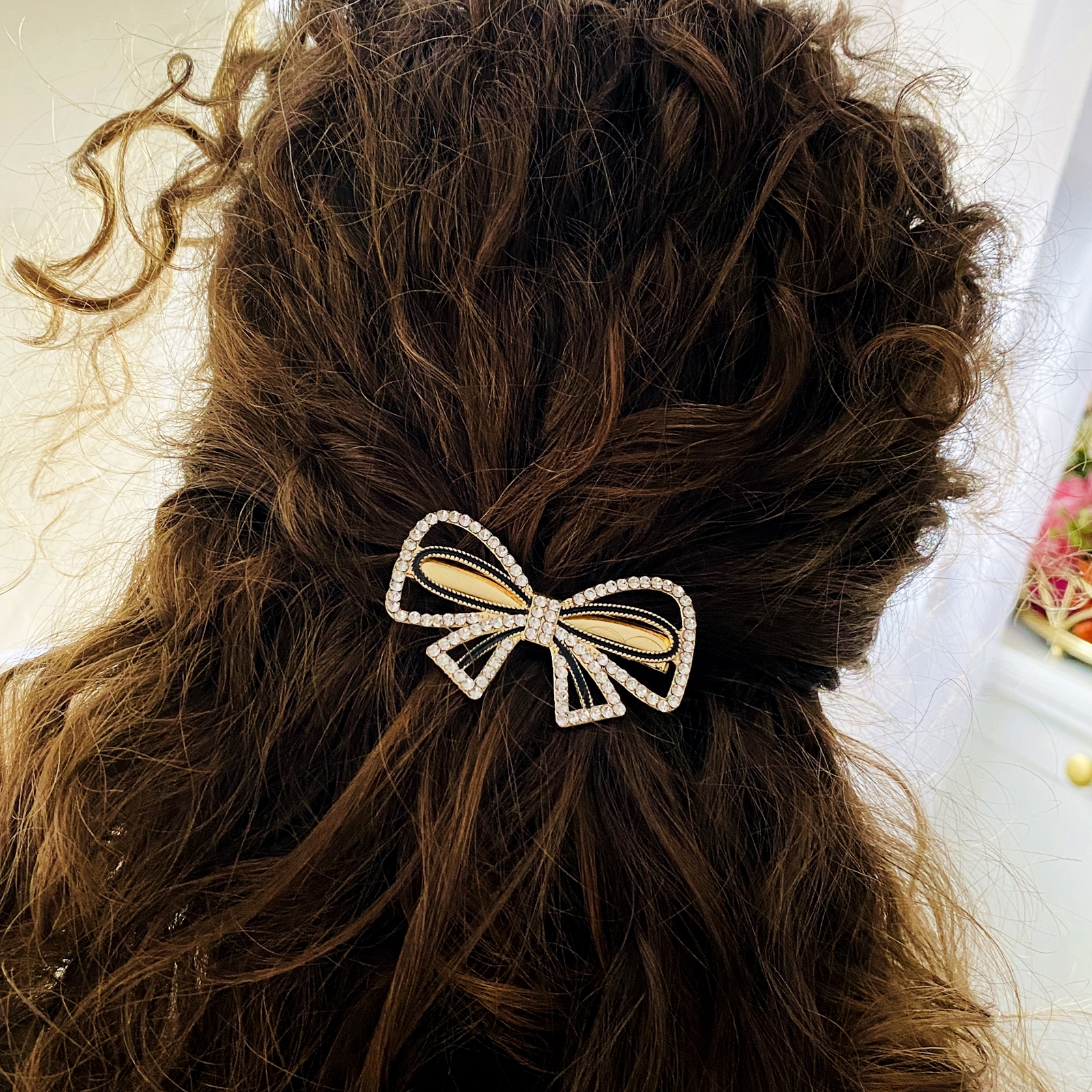 Agrafa Par Fundita Perlute Aurii - Accesorii de Par | ZURIEVA