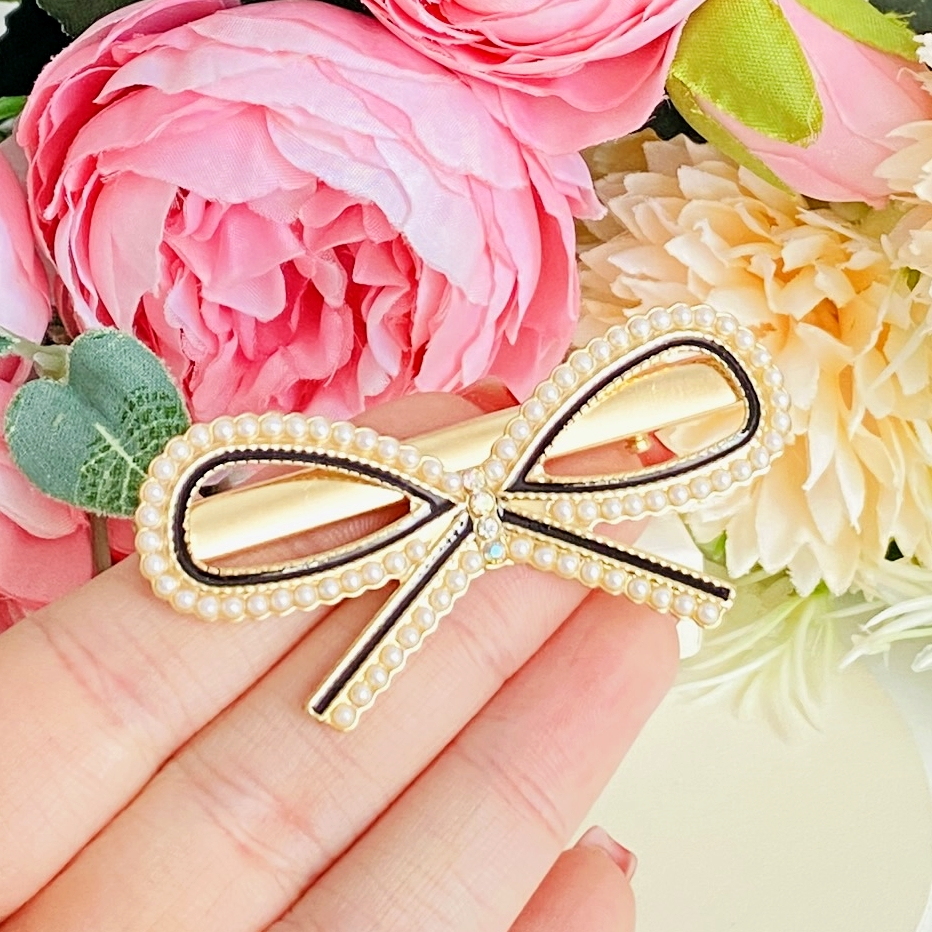 Agrafa Par Fundita Perlute Aurii - Accesorii de Par | ZURIEVA