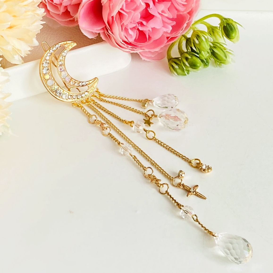Agrafa de Par Luna & Stele - Accesorii de Par | ZURIEVA
