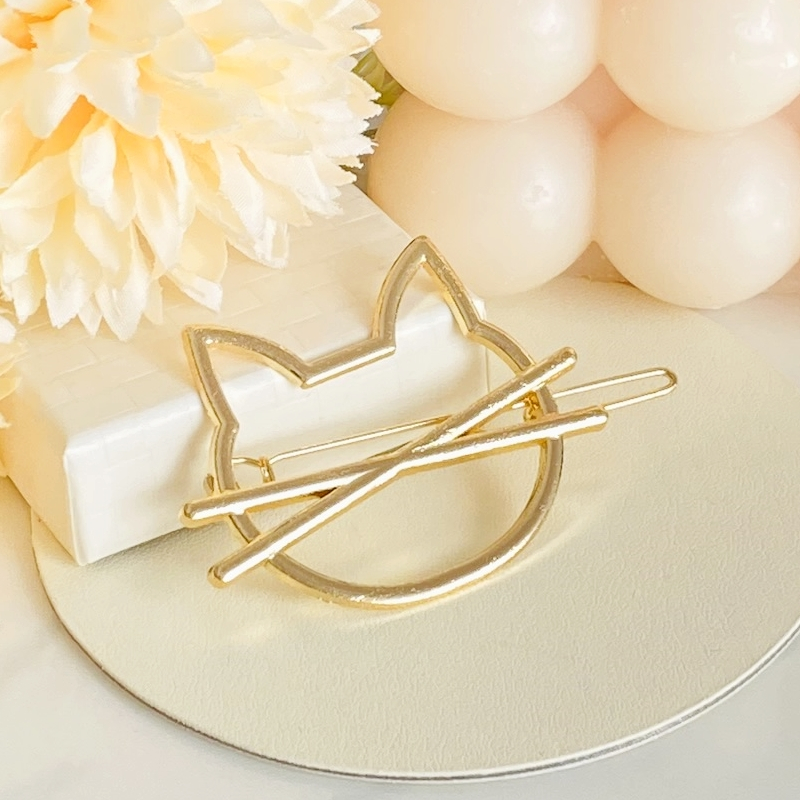 Agrafa de par Pisica Aurie - Accesorii de Par | ZURIEVA