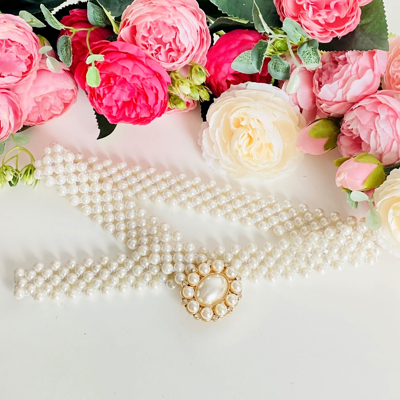 Centura Tip Bijuterie Perlute - Curele Perle Dama | ZURIEVA