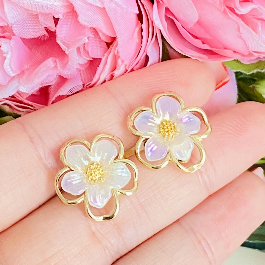 Cercei Clips Mini Flori - Cercei Clipsuri Dama | ZURIEVA