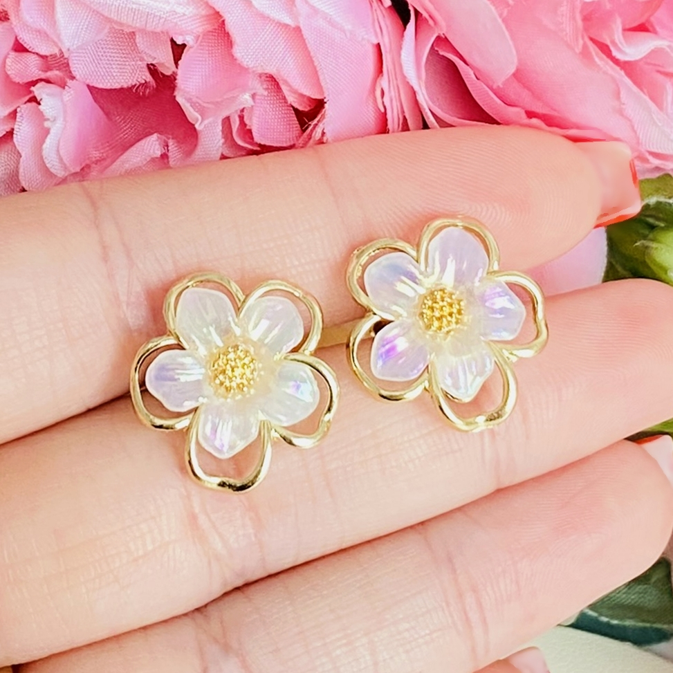 Cercei Clips Mini Flori - Cercei Clipsuri Dama | ZURIEVA