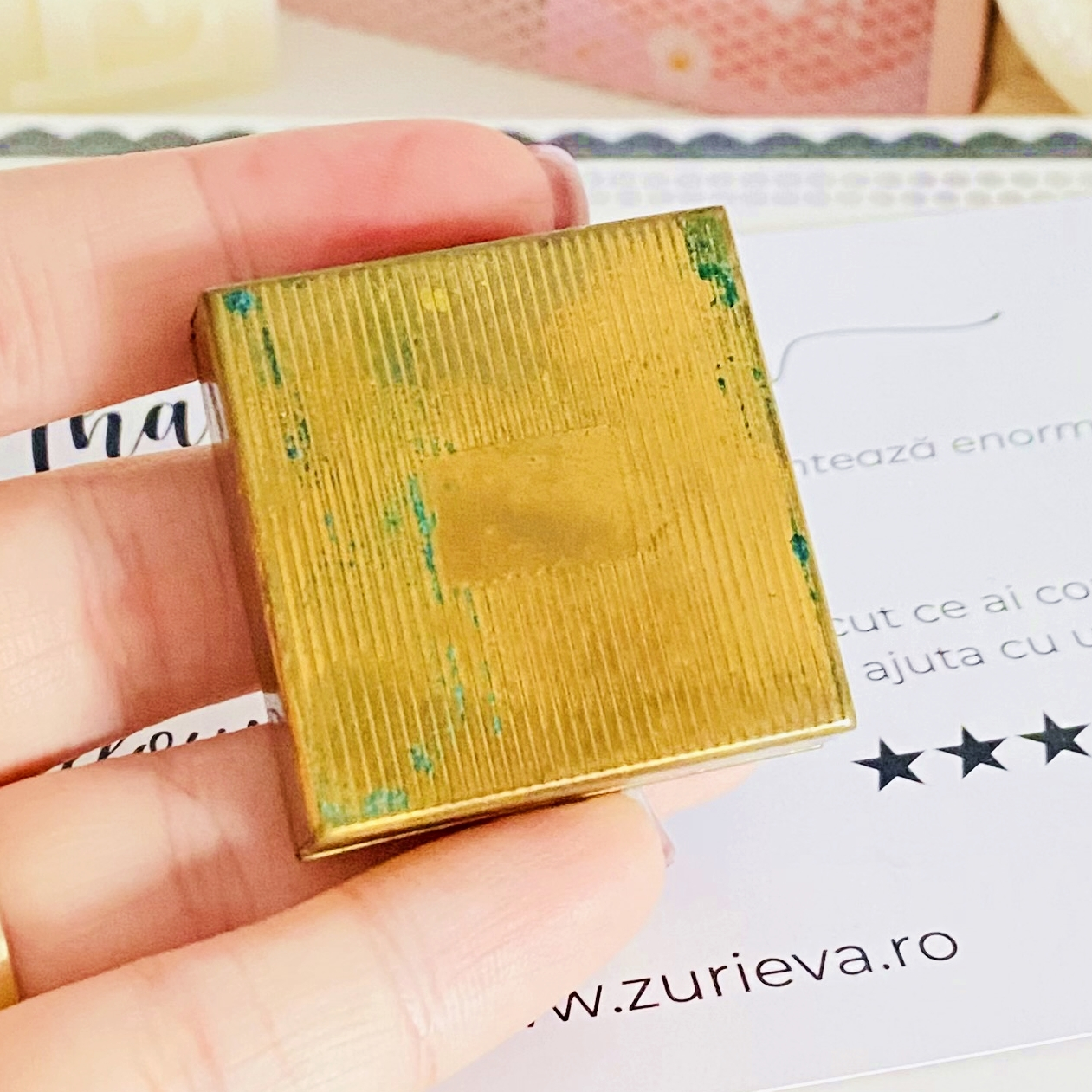 Mini Cutiuta Vintage - Flori Brodate | ZURIEVA