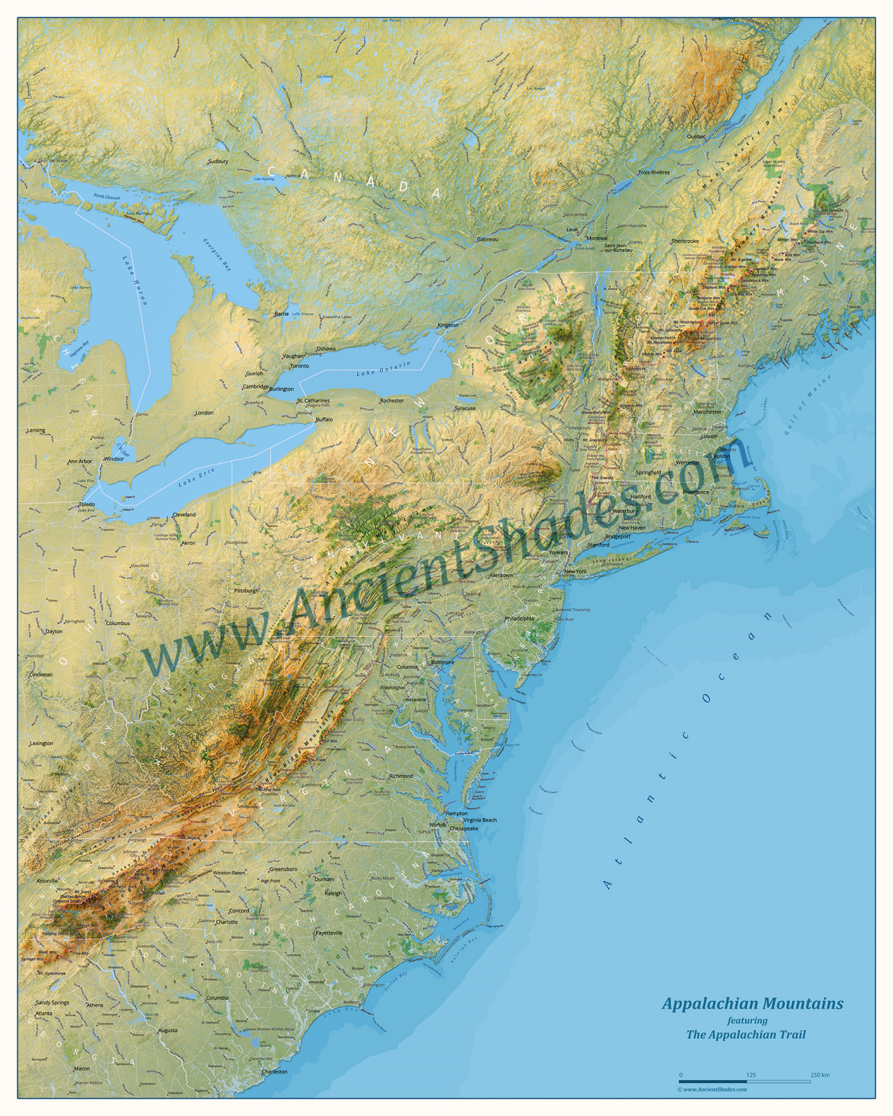 Appalachian Mountains, featuring The Appalachian Trail