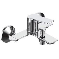 Set baterii lavoar dus Grohe BauEdge si dus cu bara Tempesta crom ...