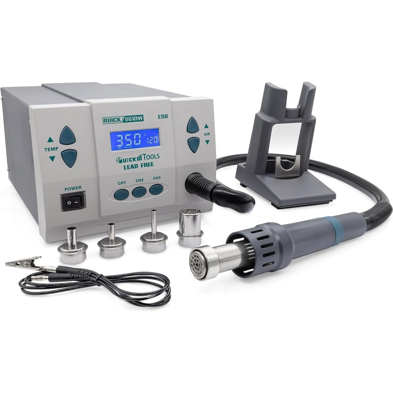 Stație de aer cald QUICK QUICK-861DW-ESD - digital, cu butoane