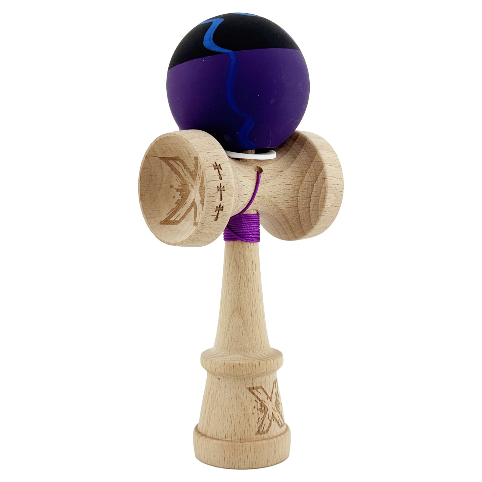 Kendama X Originala, Profesionala, Rubber Grip, Cupe Mari KING SIZE V3 ...