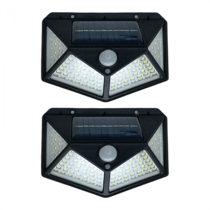 Set 2 Lampi Solare cu LED Premium SUPER TRENDS®, 4 W, 280 Lm, Lumina ...